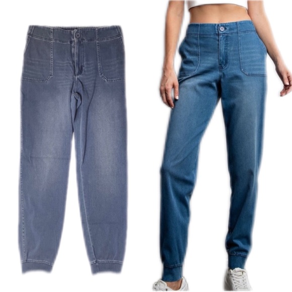 rae mode | Pants & Jumpsuits | Rae Mode Light Denim Jogger Pants L ...